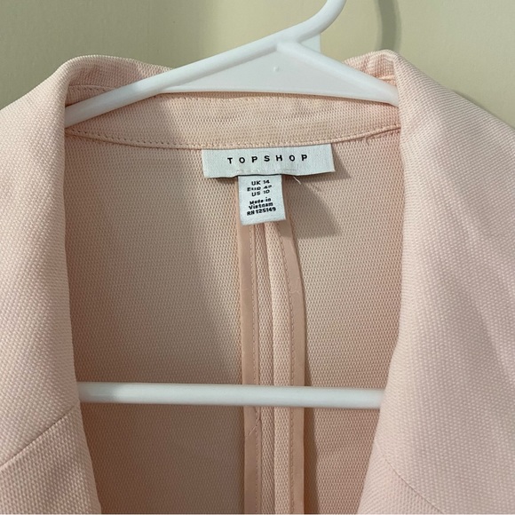 Topshop | Jackets & Coats | New Topshop Baby Pink Oversized Blazer ...